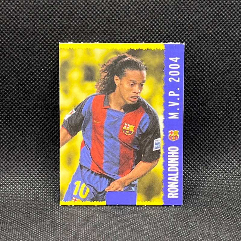 2004-05 Mundicromo Fichas Liga RONALDINHO Ficha Magic MVP Barcelona ...