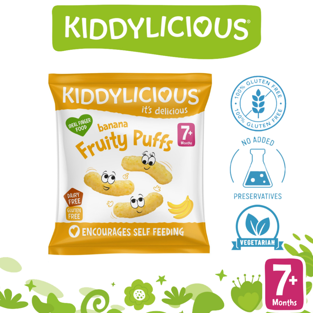 [Bundle of 6] Kiddylicious Fruity Puffs Banana 10g | Shopee Singapore