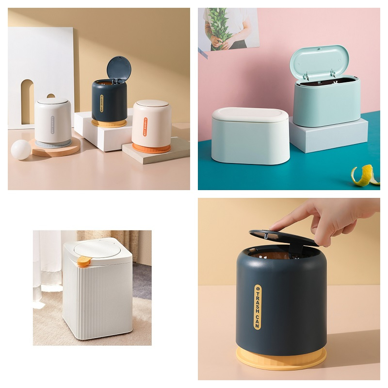 Small Dustbin Rubbish Bin Desktop Trash Bin Mini Waste Bin Garbage ...