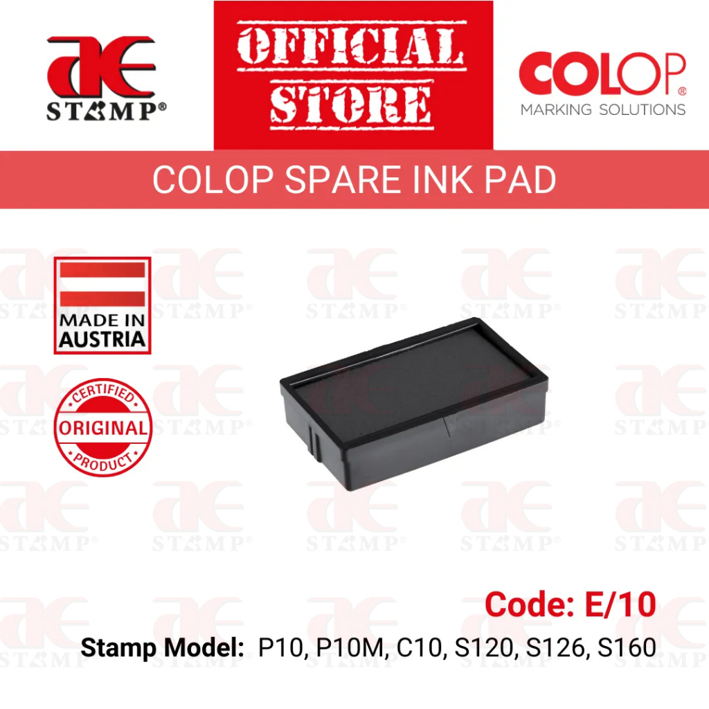 COLOP Replacement Ink Pad | Rectangle Shape Stamp Pad Model P10 P20 P30 P40 P50 P60 | Spare Ink ...