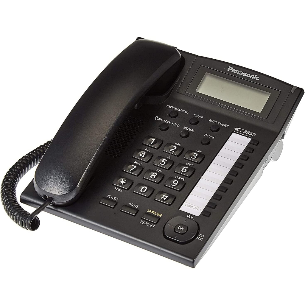 Panasonic KX-TS880 Integrated Corded Telephone, Black | Shopee Singapore