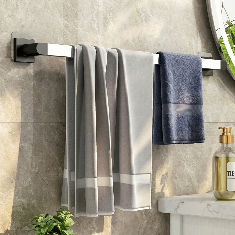 Towel Rack Bathroom Accessories Single Pole Towel Rack Hanging Bar ...