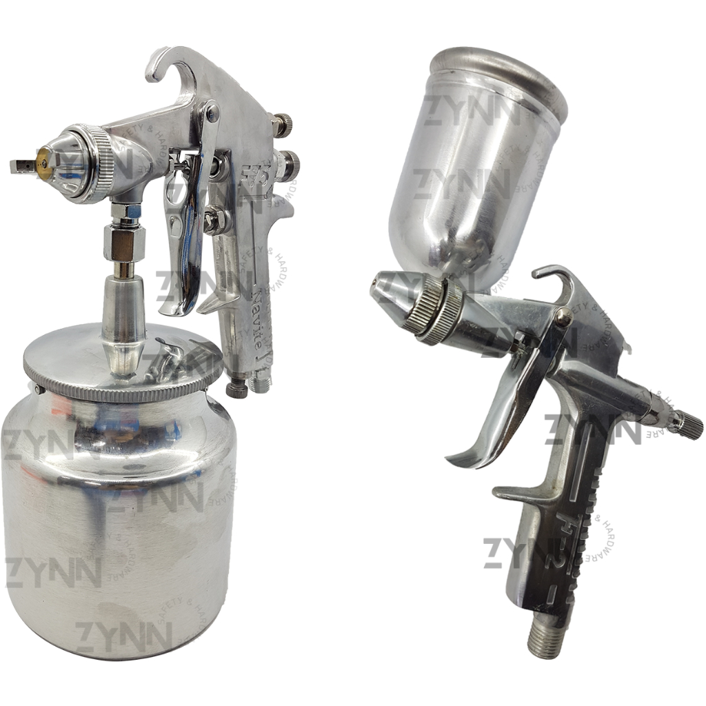 [SG STOCK] AIR SPRAY GUN F75 750ml/ PC4 400ml Gravity Feed Paint ...