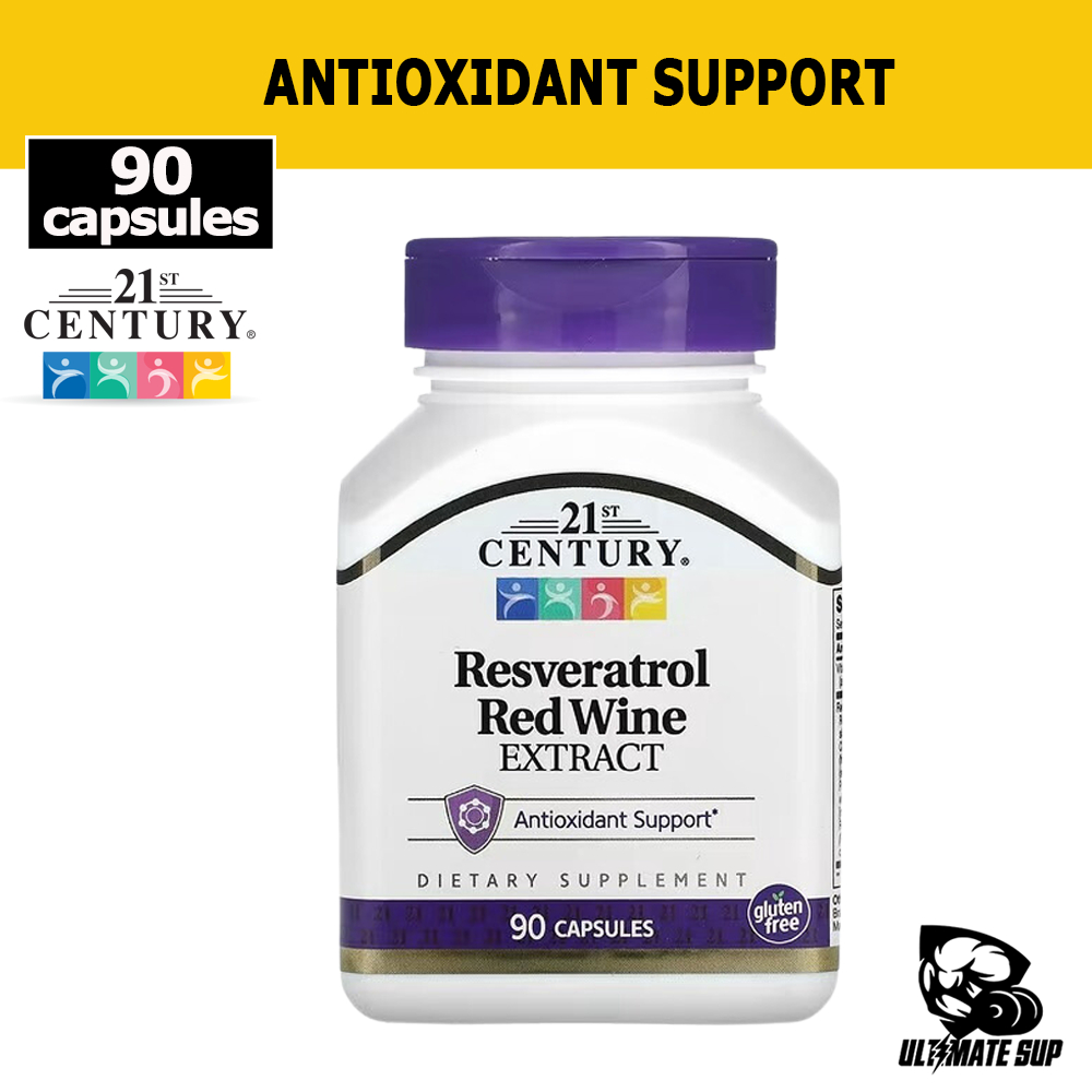 21st Century, Resveratrol Red Wine Extract, Resveratrol, Antioxidant ...
