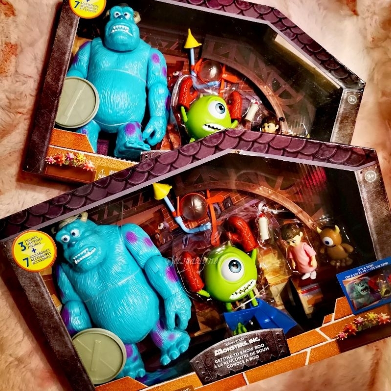 Disney Pixar Monsters Inc Getting to know Boo 3 Pack with Sulley and ...