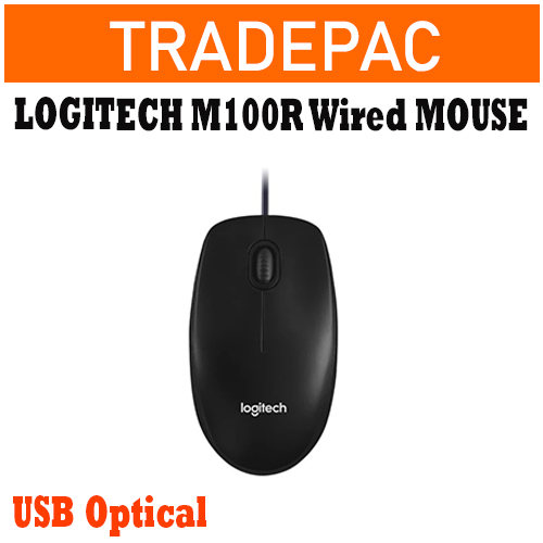 Logitech M100R Wired USB Optical Mouse Black | Shopee Singapore