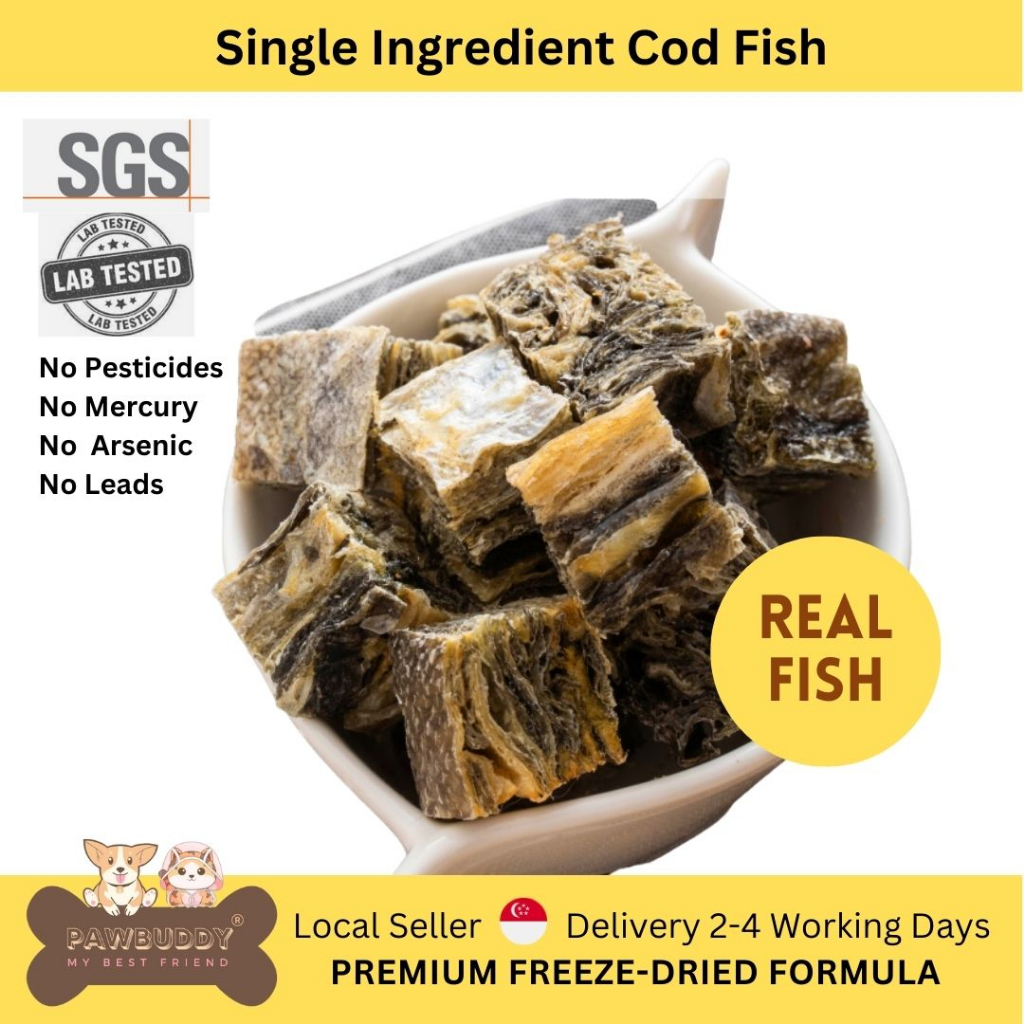 Buy 4 Free 1 Pawbuddy Dehydrated COD Fish Skin Air Dried Premium 100% ...