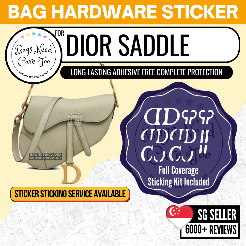 [𝐁𝐍𝐂𝐓👜]💛 Dior Saddle Bag Hardware Protective Sticker | Full Coverage ...