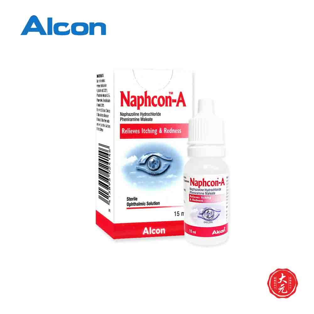 Alcon Naphcon-A • Relieves Itching • Redness • 15ml | Shopee Singapore