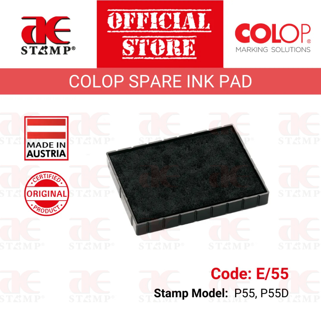 COLOP Replacement Ink Pad | Rectangle Shape Stamp Pad Model P10 P20 P30 ...