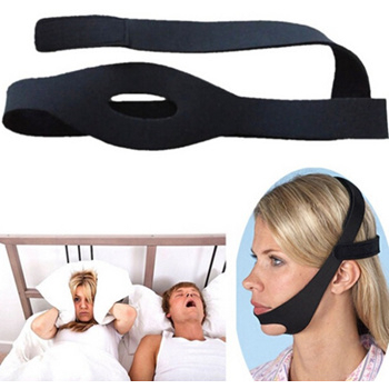 ADJUSTABLE Stop Anti Snoring Chin Strap - Relief Help with Sleep ...