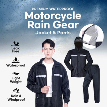 [SG Ready Stock] High Quality Adult Waterproof Raincoat [top+ Pants ...