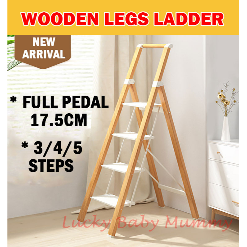 White Spruce Aluminium Step Ladder - 3/4/5 Steps / Foldable / Space ...