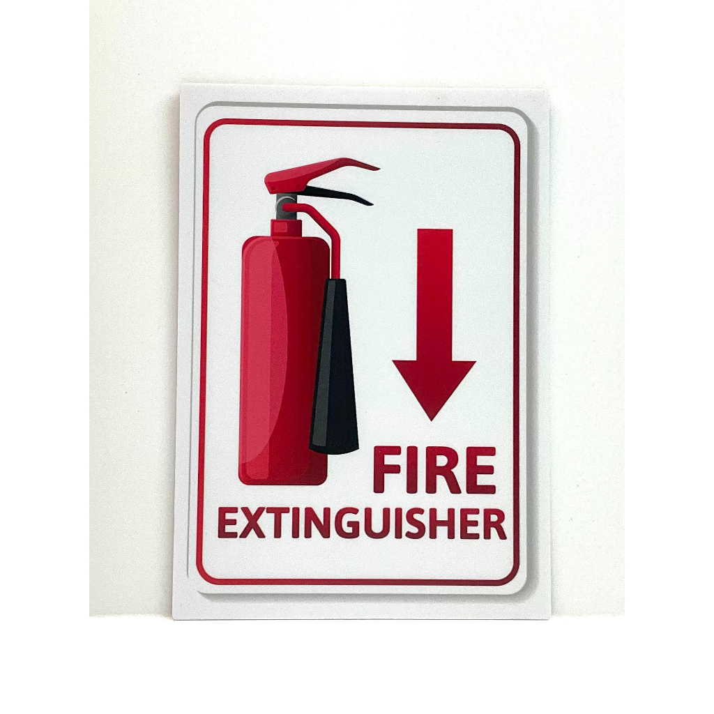 FIRE EXTINGUISHER SIGNAGE ( 210mm x 148mm ) | Shopee Singapore