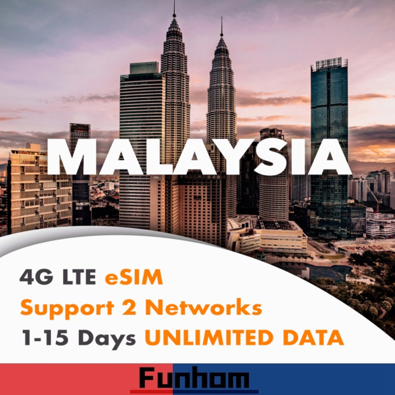 Malaysia 4G eSIM 1-15 Days Unlimited Data Plan High speed LTE | Shopee Singapore