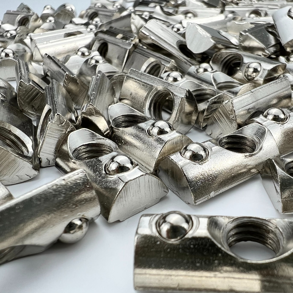 [SG STOCK] 25/50/100 pieces 30 Series Ball Spring T-Nut Aluminum ...