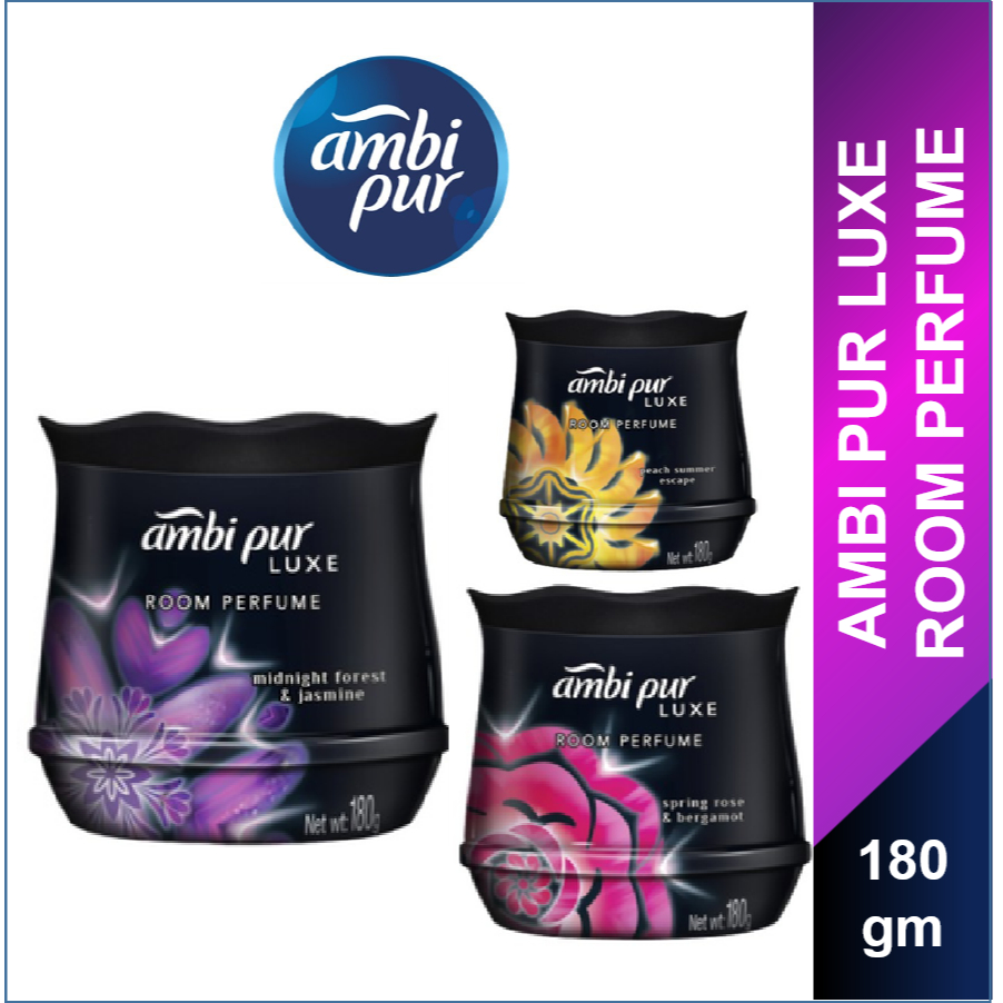 Ambi Pur Luxe Air Freshener Room Fresh Perfume Scented Gel, 180g ...