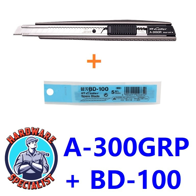 NT Cutter Pen Knife A-300GRP (Made In Japan) | Shopee Singapore