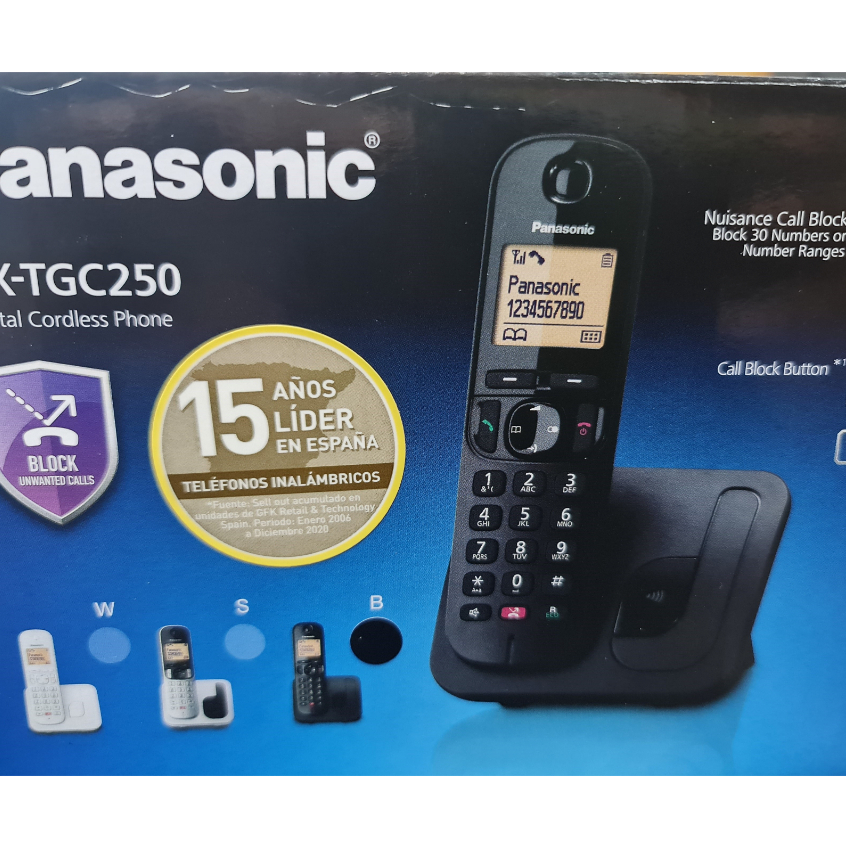 Panasonic KX-TGC250 Digital Cordless Phone with Speakerphone | Shopee ...
