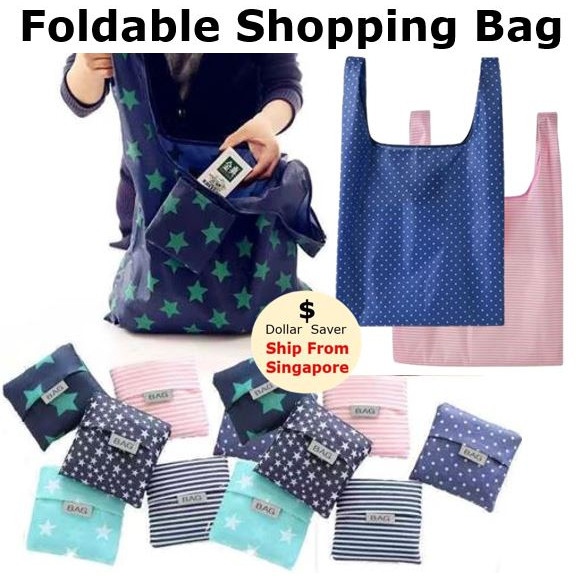 Reusbale Foldable Shopping Bag Eco Green Friendly Unlimited Usage ...
