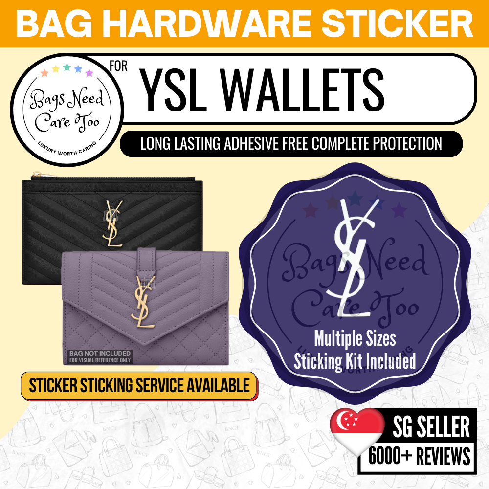 [𝐁𝐍𝐂𝐓👜]💛 YSL Wallets/Bags LOGO Hardware Protective Sticker | Full ...