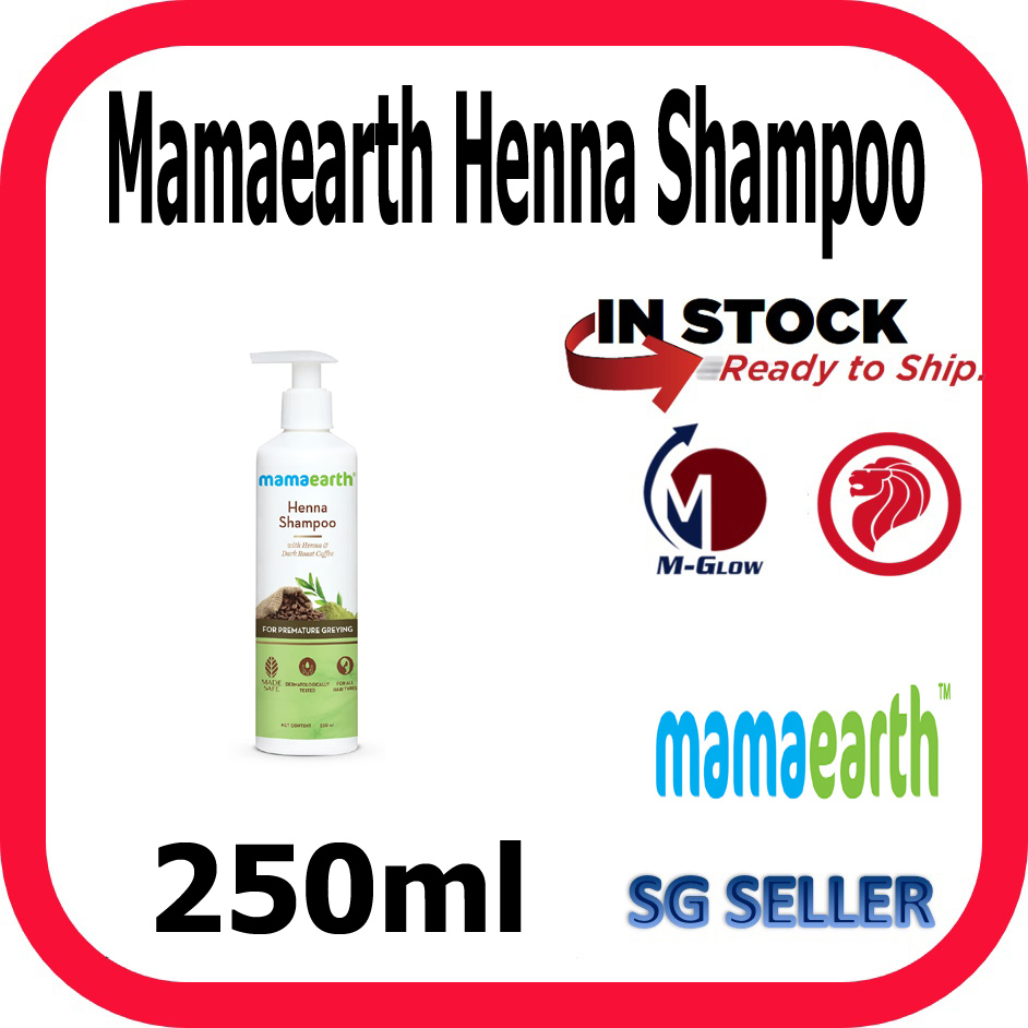 (SG Seller) Mamaearth Henna Shampoo, for enhance hair color, with Henna ...