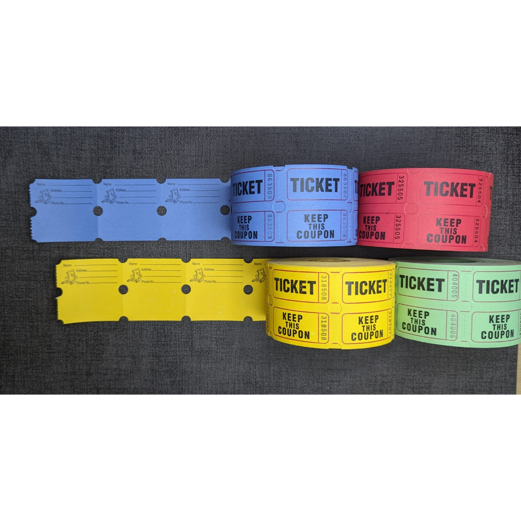 [SG SELLER] Raffle Tickets 500pcs per Roll 50/50 for Party, Lucky Draw ...
