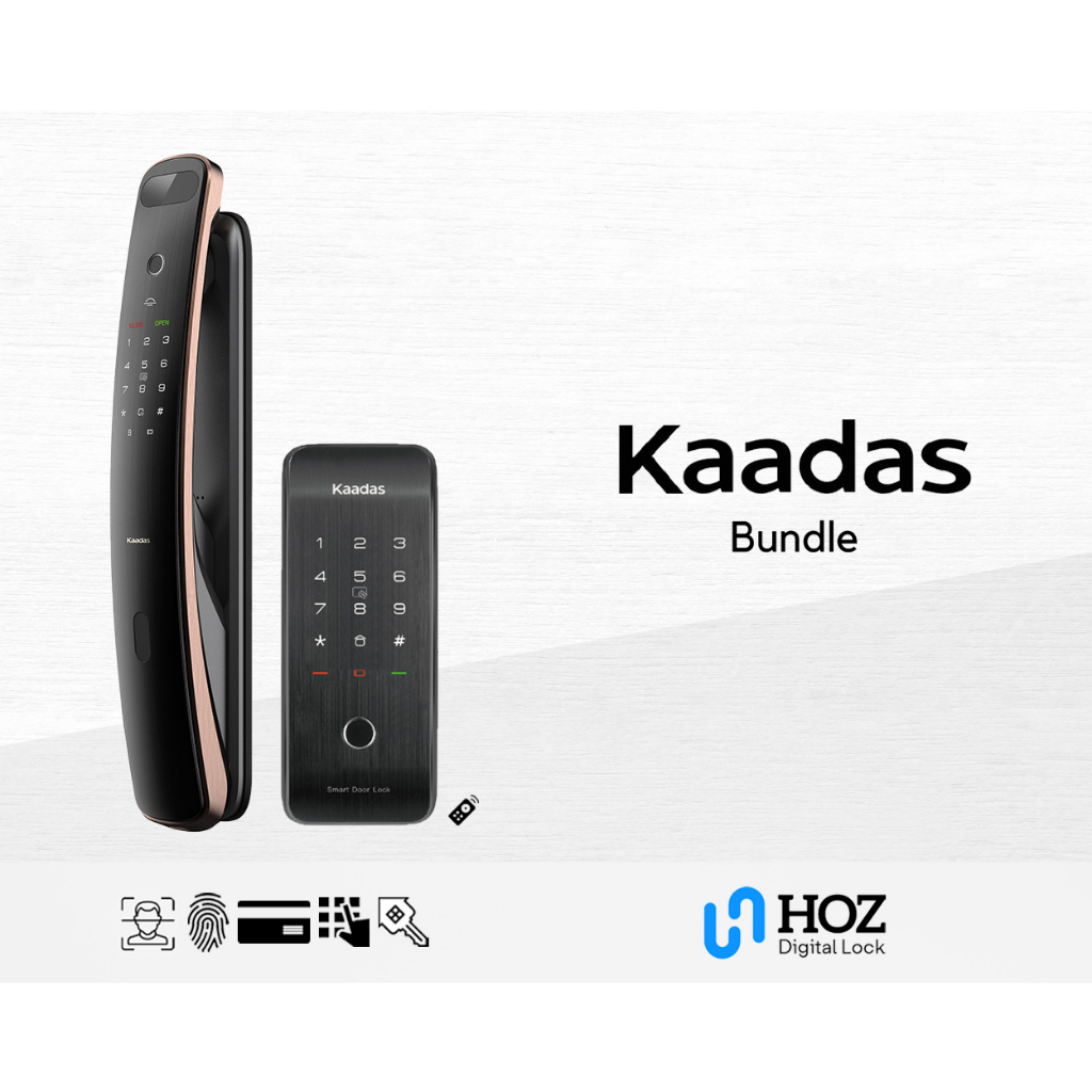 Kaadas K30F [3D Facial Recognition] & R6G Gate Bundle | Hoz Digital Lock | Shopee Singapore