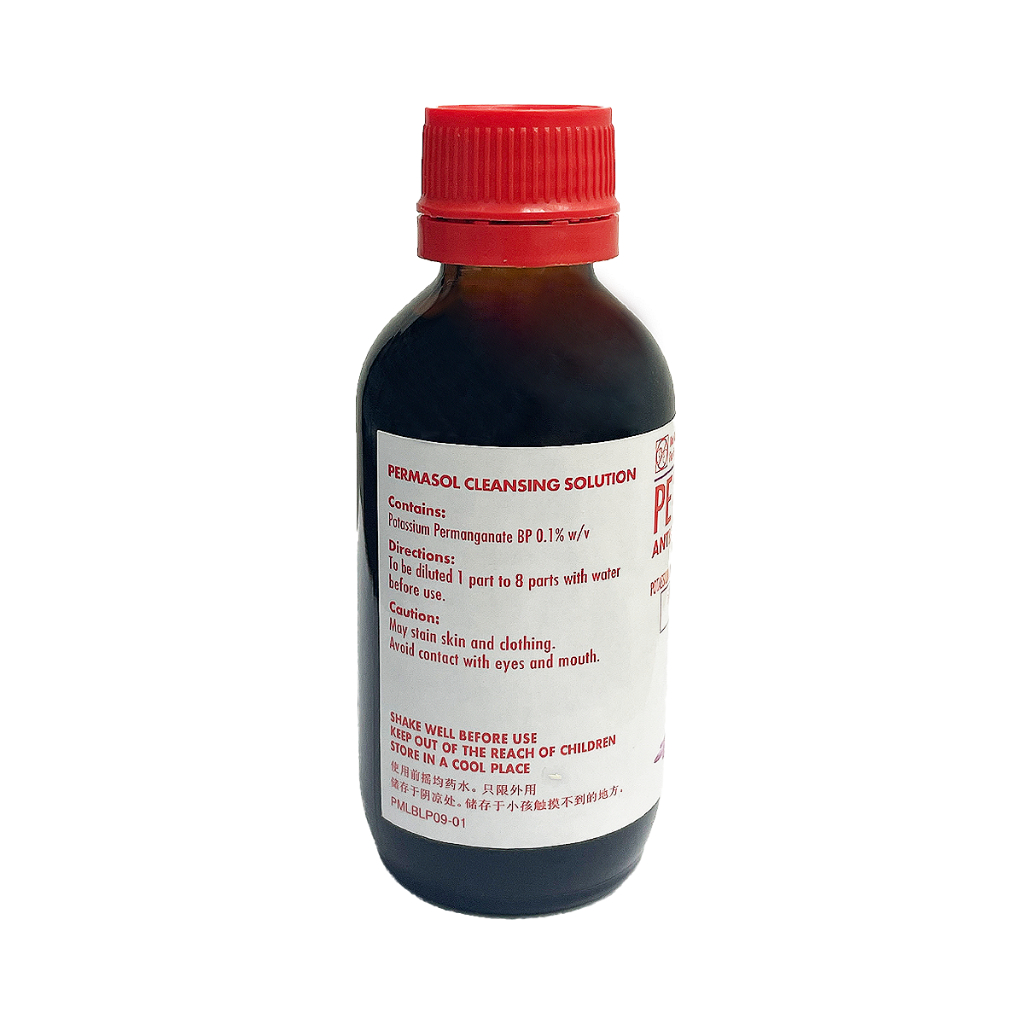 Permasol Antiseptic Cleansing Solution 100ml | Shopee Singapore