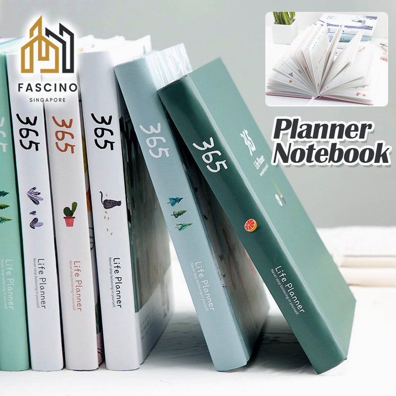 【SG】A6 Notebook 365 Days Planner Notebooks Portable Diary Ledger ...