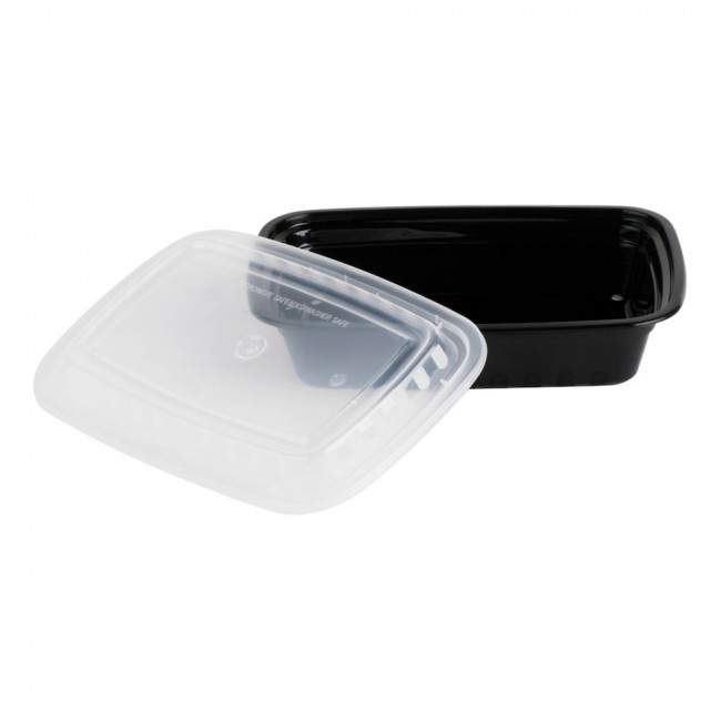 MSC Premium Black microwavable container (50 sets) | Shopee Singapore