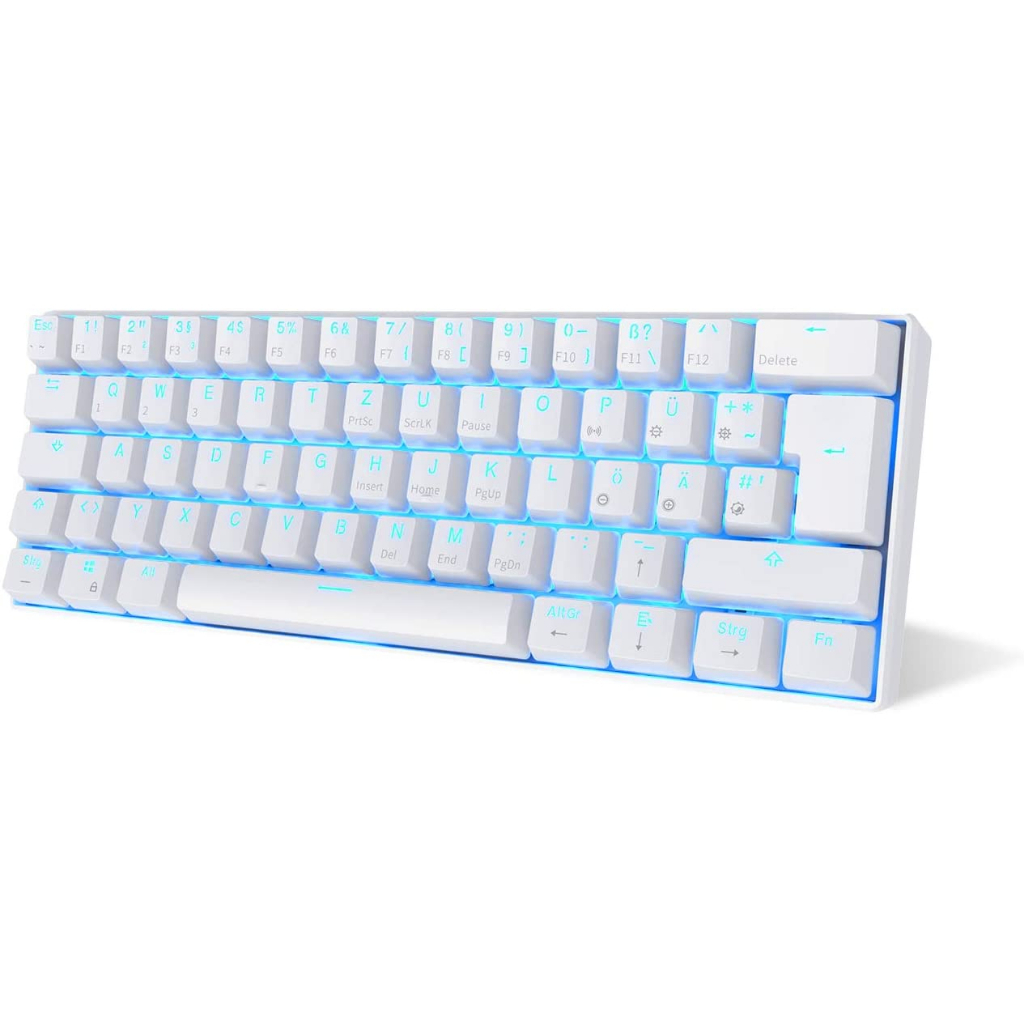 RK Royal Kludge RK61-DE Wired / Wireless Bluetooth Mechanical QWERTZ ...