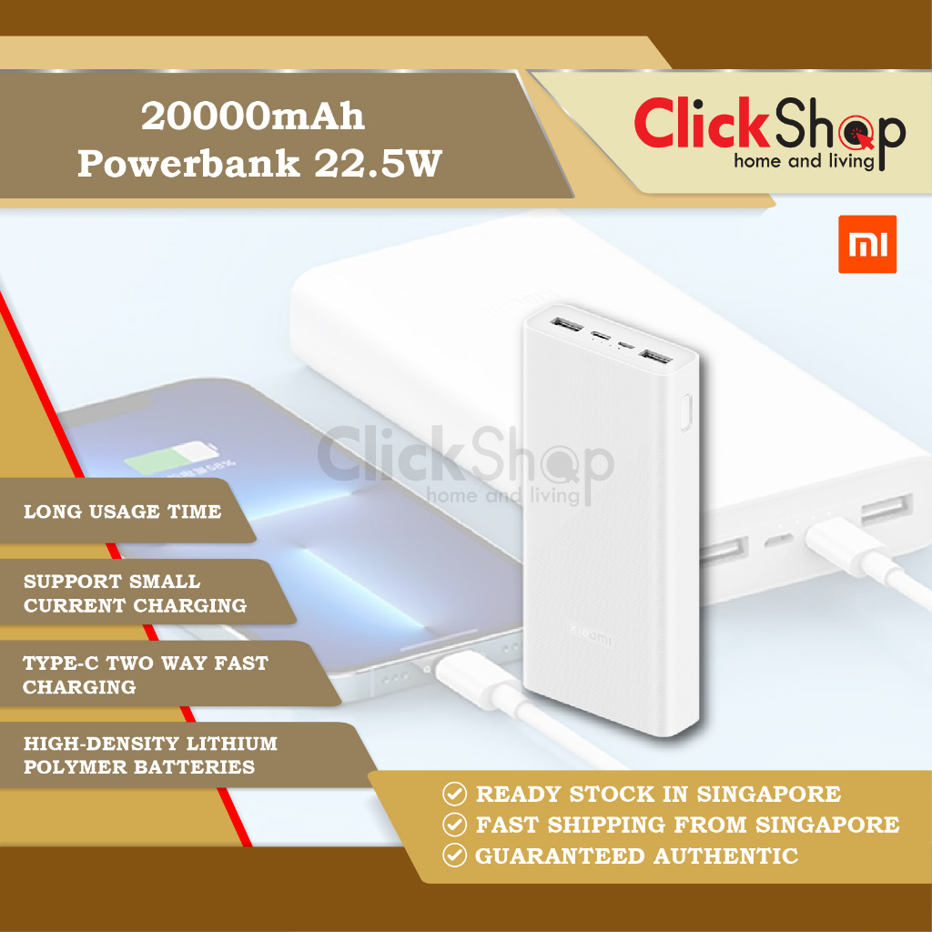 [LATEST] Xiaomi 20000mAh 22.5W Powerbank Gen 3 Power Bank Type-C Two ...