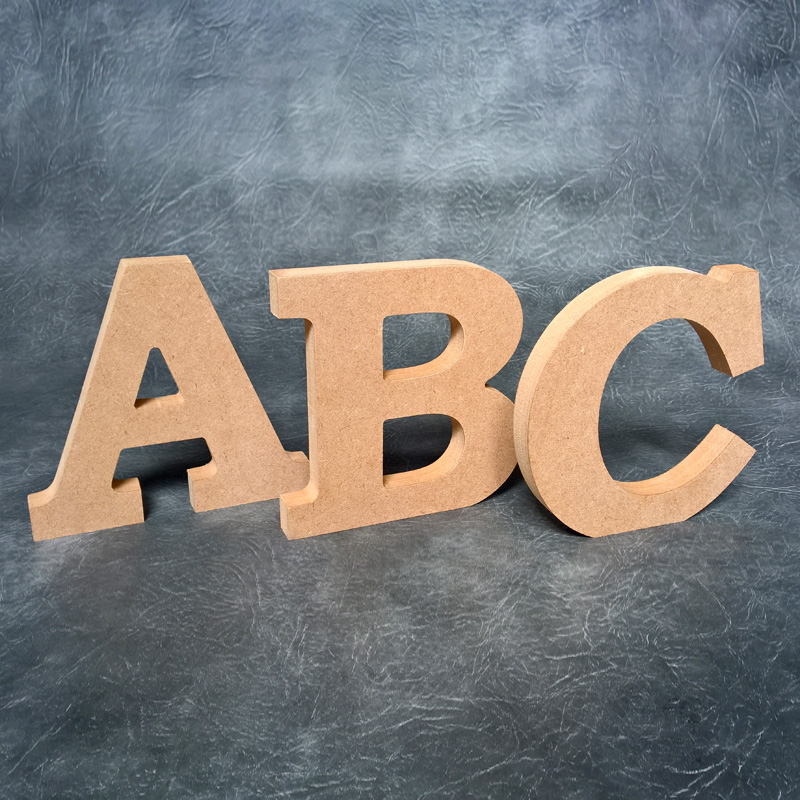 Free Standing Letters 10cm SG-Seller - MDF Light Wood Colour ...