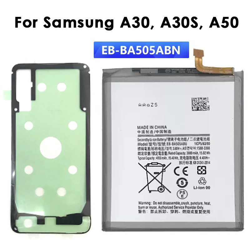 Samsung Galaxy A30 A50 A30s Battery EB-BA505ABU 4000mAh | Shopee Singapore