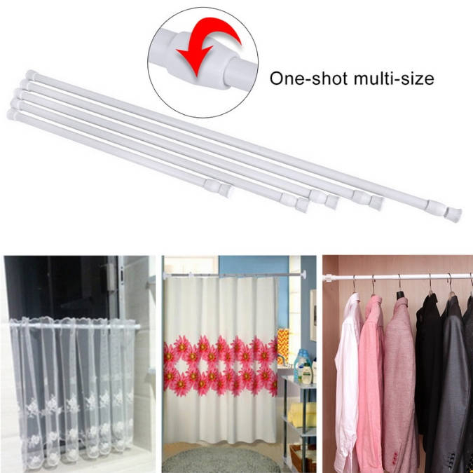 Rods 18-110cm Multifunctional Spring Loaded Extendable Rod Adjustable ...