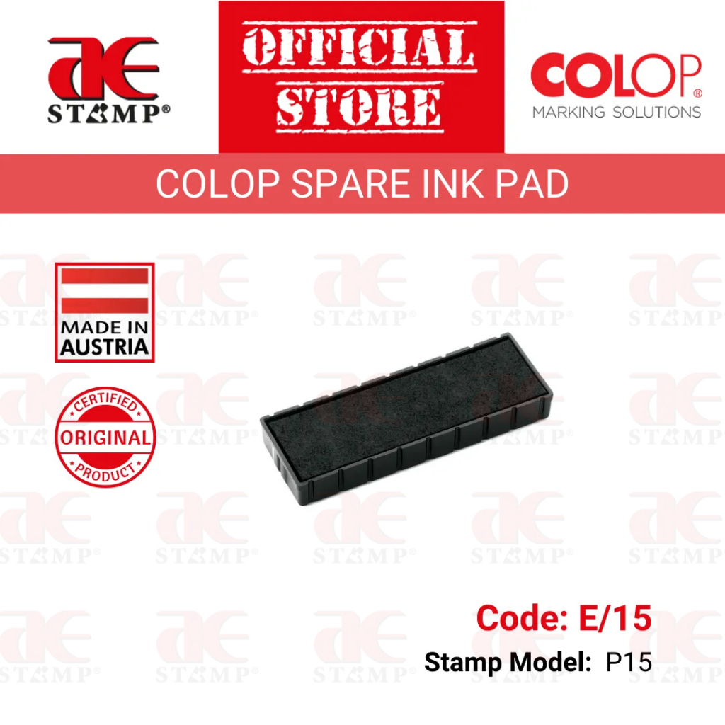 COLOP Replacement Ink Pad | Rectangle Shape Stamp Pad Model P10 P20 P30 ...