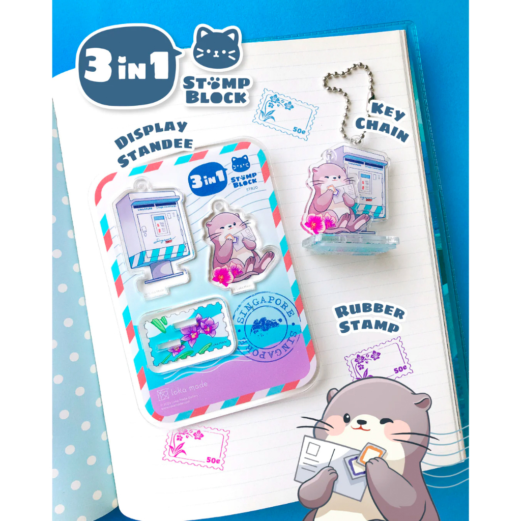 Loka Made Stamp Block/Keychain (SG x MY) | Shopee Singapore