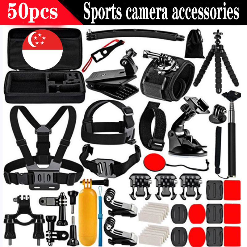【SG】Gopro 11 10 9 Sports Camera Accessories 50-In-1 Set Small Ant ...
