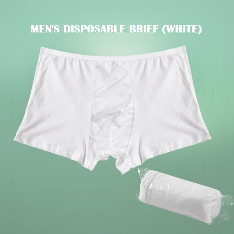 Astersy - Disposable Men's Premium Cotton Underwear / Briefs (4pcs ...