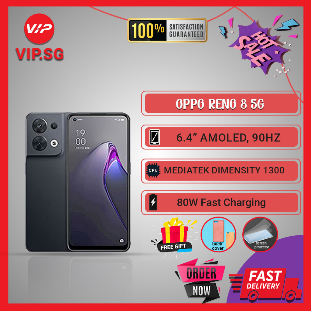 Oppo Reno 8 5G 8GB 256GB Brand New sealed Set With With Warranty ...