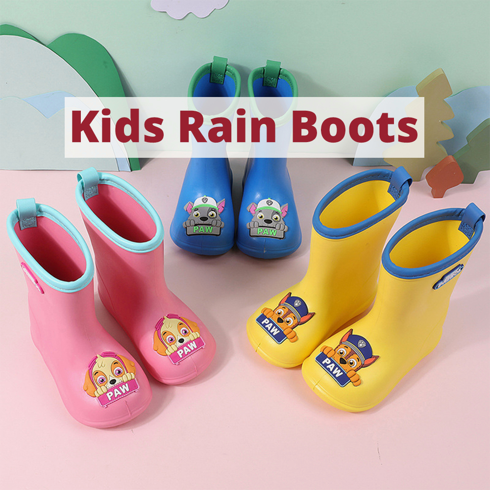 {SG} Kids Rain Boots Waterproof Rain Shoes for Kids Non-Slip Unisex ...