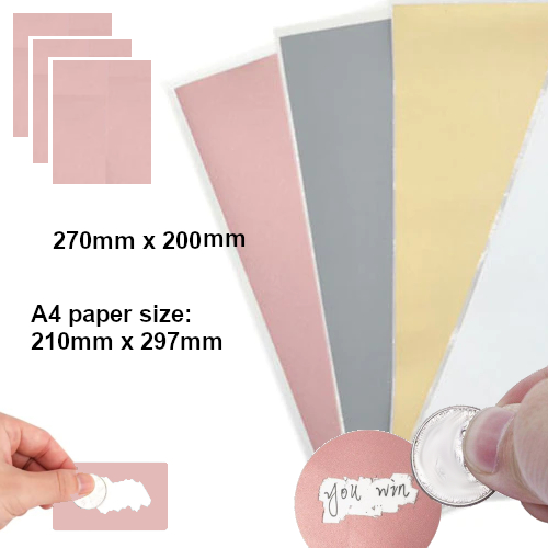 DIY Scratch off 270mm Rectangle stickers 2 pieces stickers and cards ...