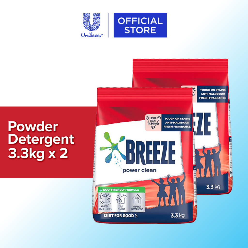 [Bundle of 2 Powder] Breeze Powder Detergent 3.3kg | Shopee Singapore