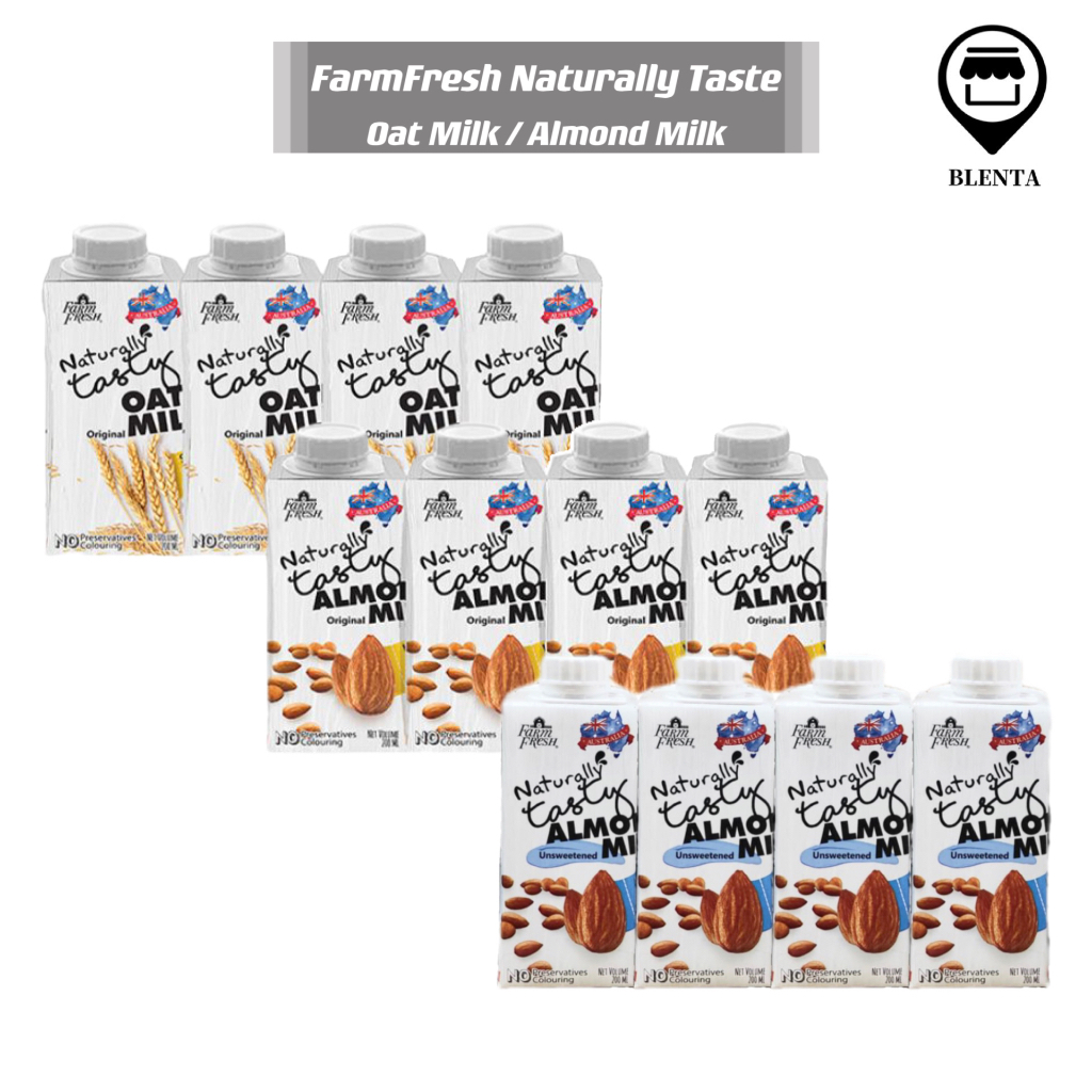 [Bundle of 2]Farm Fresh Naturally Taste OatMilk Original/Almond Milk ...