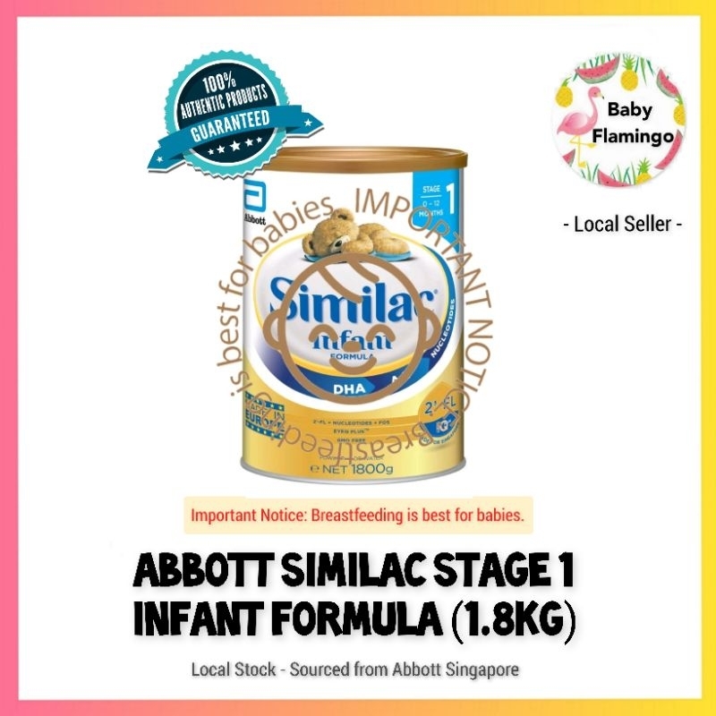 Abbott Similac Stage 1 Infant Formula 1.8kg/ 1800g (Local Stock ...