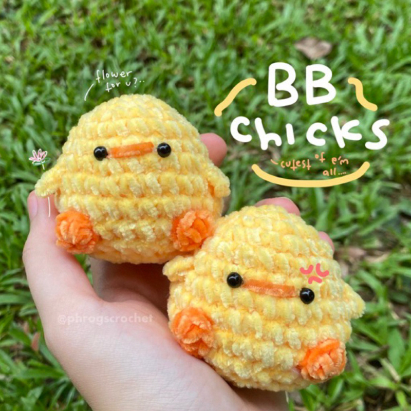 [SG LOCAL] Crochet Handmade Fluffy Velvet Soft Yellow Chicks Chicken ...