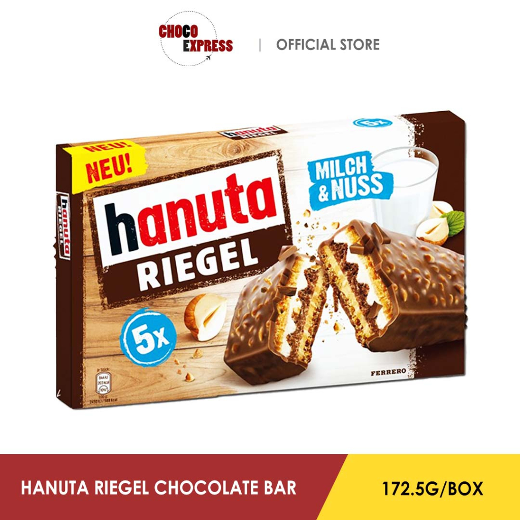 Ferrero Hanuta Riegel Chocolate Bar T5 172.5G | Shopee Singapore