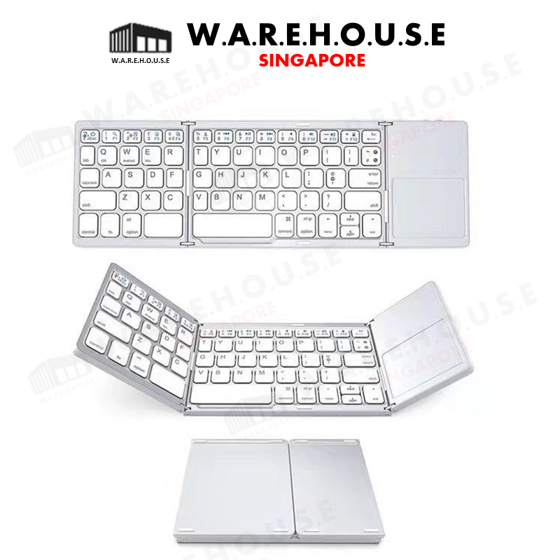 [Warehouse] B033 Mini Folding Keyboard Bluetooth Wireless Touchpad ...