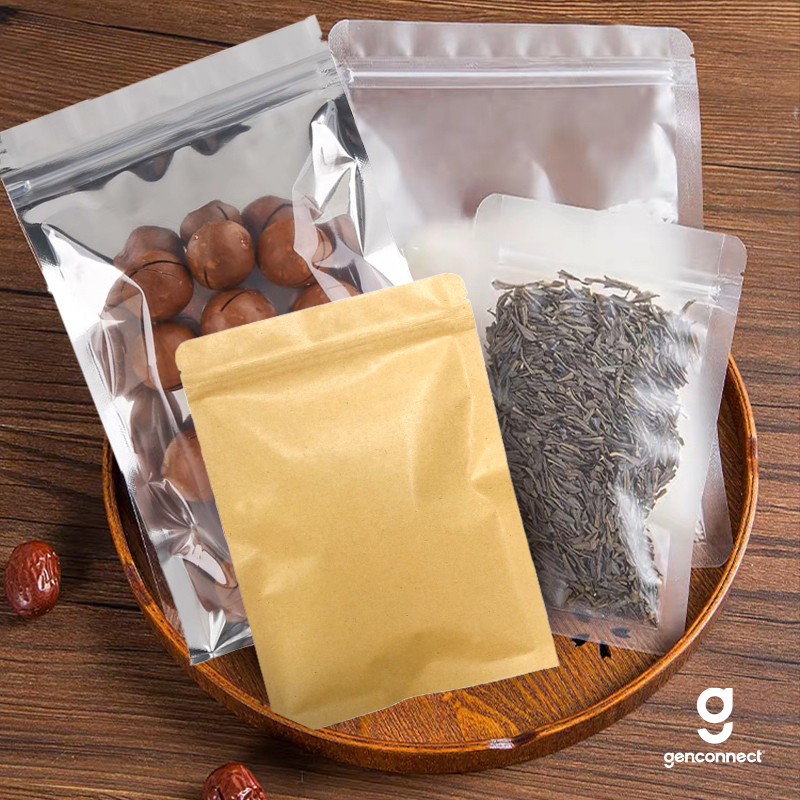 Resealable Zip lock Clear/Frosted/Aluminum /Food/Cookie Pouches Gift ...